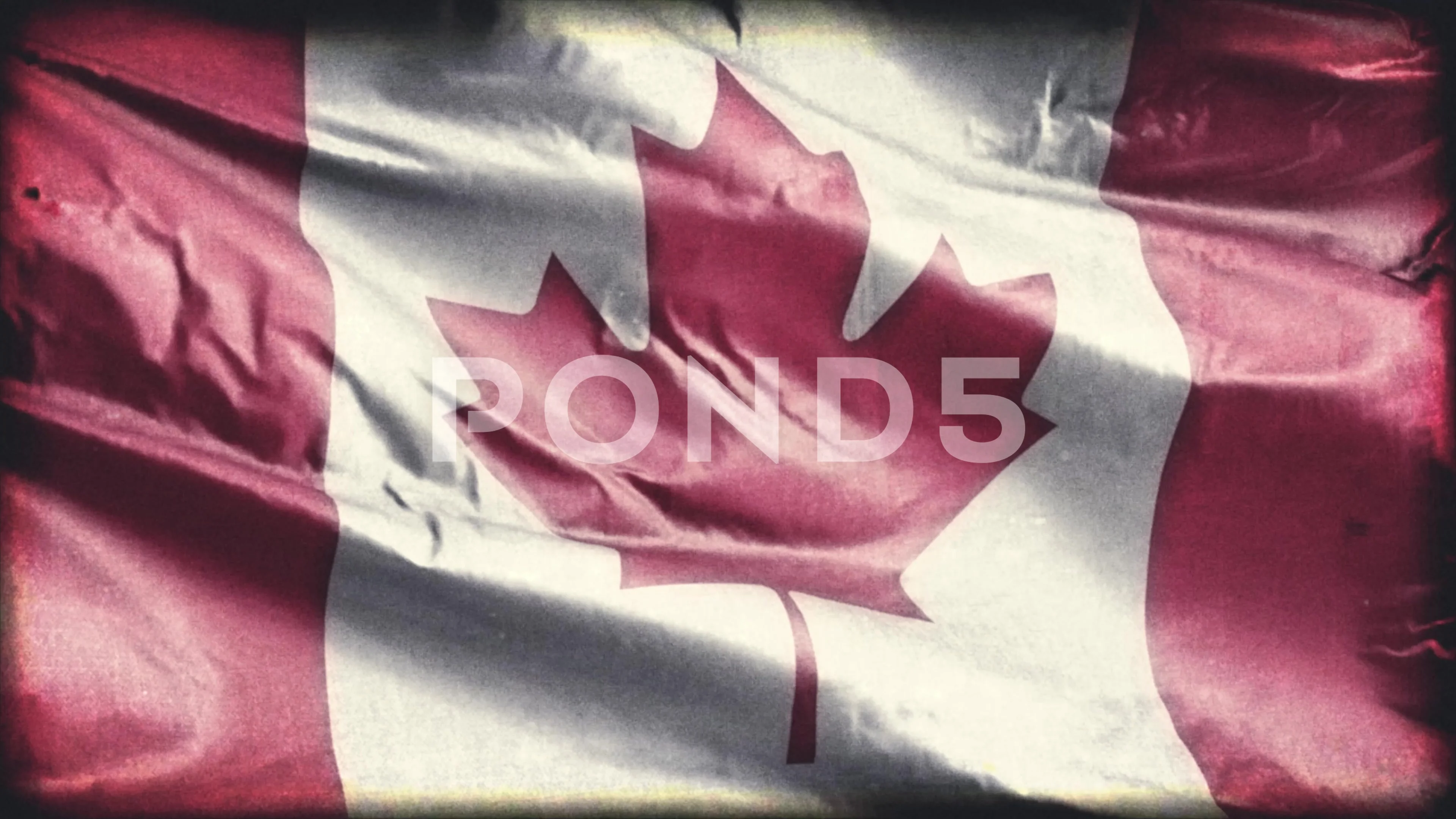 Canadian Flag Waving Drawing