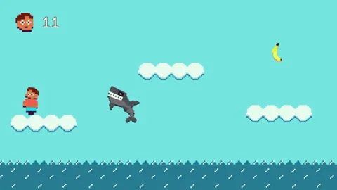 Retro Arcade Quest Game with End Screen ... | Stock Video | Pond5