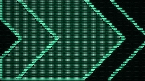 Retro Arrows Background in Ascii Code 8b... | Stock Video | Pond5