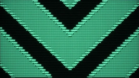 Retro Arrows Background in Ascii Code 8b... | Stock Video | Pond5