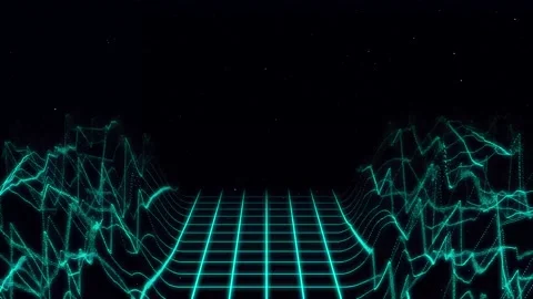 Retro background loop animation. 80s sty... | Stock Video | Pond5