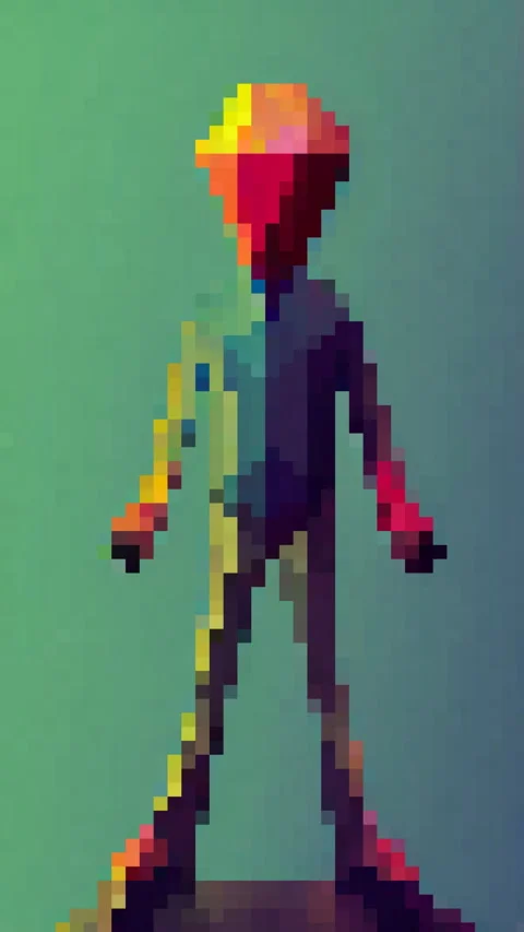 Pixel Art Character Stock Footage ~ Royalty Free Stock Videos | Pond5