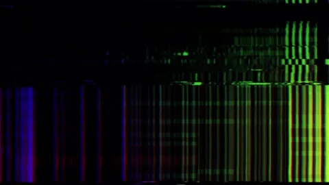 Retro Color Tv Bars Vhs Glitch | Stock Video | Pond5