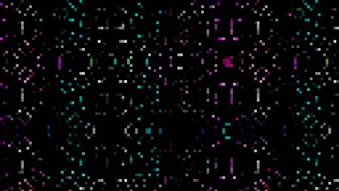 Retro Computer Animation Pixel Art Digit... | Stock Video | Pond5