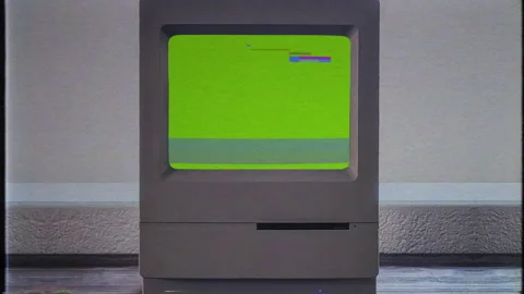 Vintage Computer Green Screen Stock Footage ~ Royalty Free Stock Videos ...