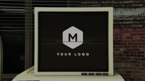 Retro Computer Logo Reveal ~ After Effects #243977018