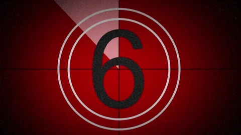 Retro countdown, old movie countdown, re... | Stock Video | Pond5