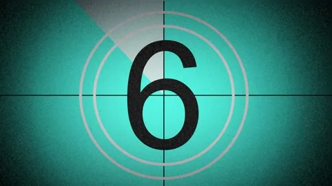 Retro countdown, old movie countdown, tu... | Stock Video | Pond5