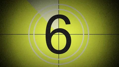 Retro countdown, old movie countdown, ye... | Stock Video | Pond5