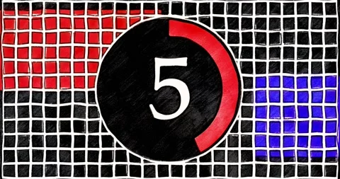 Retro Counter with Grid in Pencil Color ... | Stock Video | Pond5