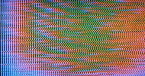 Retro CRT Glitch with RGB Distortion, St... | Stock Video | Pond5