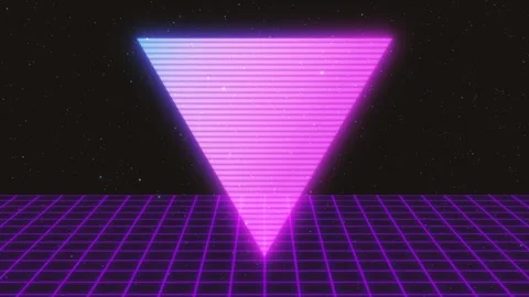 Retro cyberpunk style 80s Sci-Fi Backgro... | Stock Video | Pond5