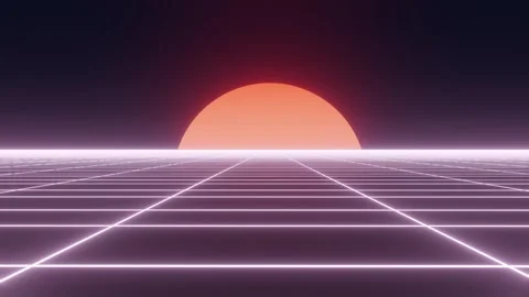 Retro fantastic background of the 80s. P... | Stock Video | Pond5