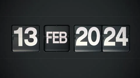 Retro Flip Calendar - Full Year 2024 | Stock Video | Pond5