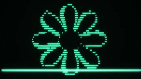 Retro Flower in Ascii Art Style 8bit Ter... | Stock Video | Pond5