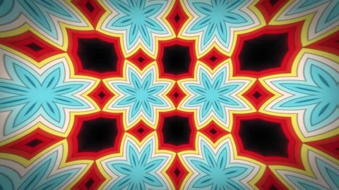 Retro Futuristic Kaleida Pattern Backgro... | Stock Video | Pond5
