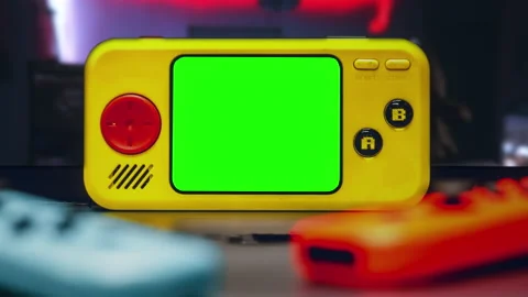 Retro Gaming Console Green Screen Zoom I... | Stock Video | Pond5