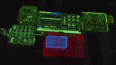 Retro HUD UI Package ~ After Effects Project #246618995