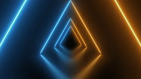 Retro looping dark backdrop. Neon graphi... | Stock Video | Pond5