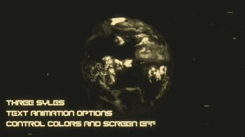 Retro Monchrome Terminal Screen ~ After Effects #254773185