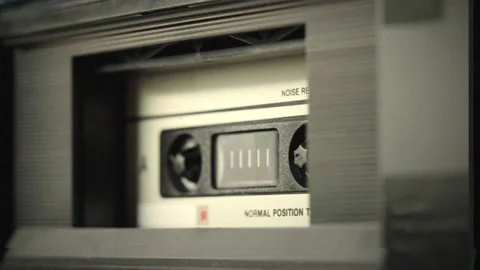 Retro music radio tape recorder, audio c... | Stock Video | Pond5