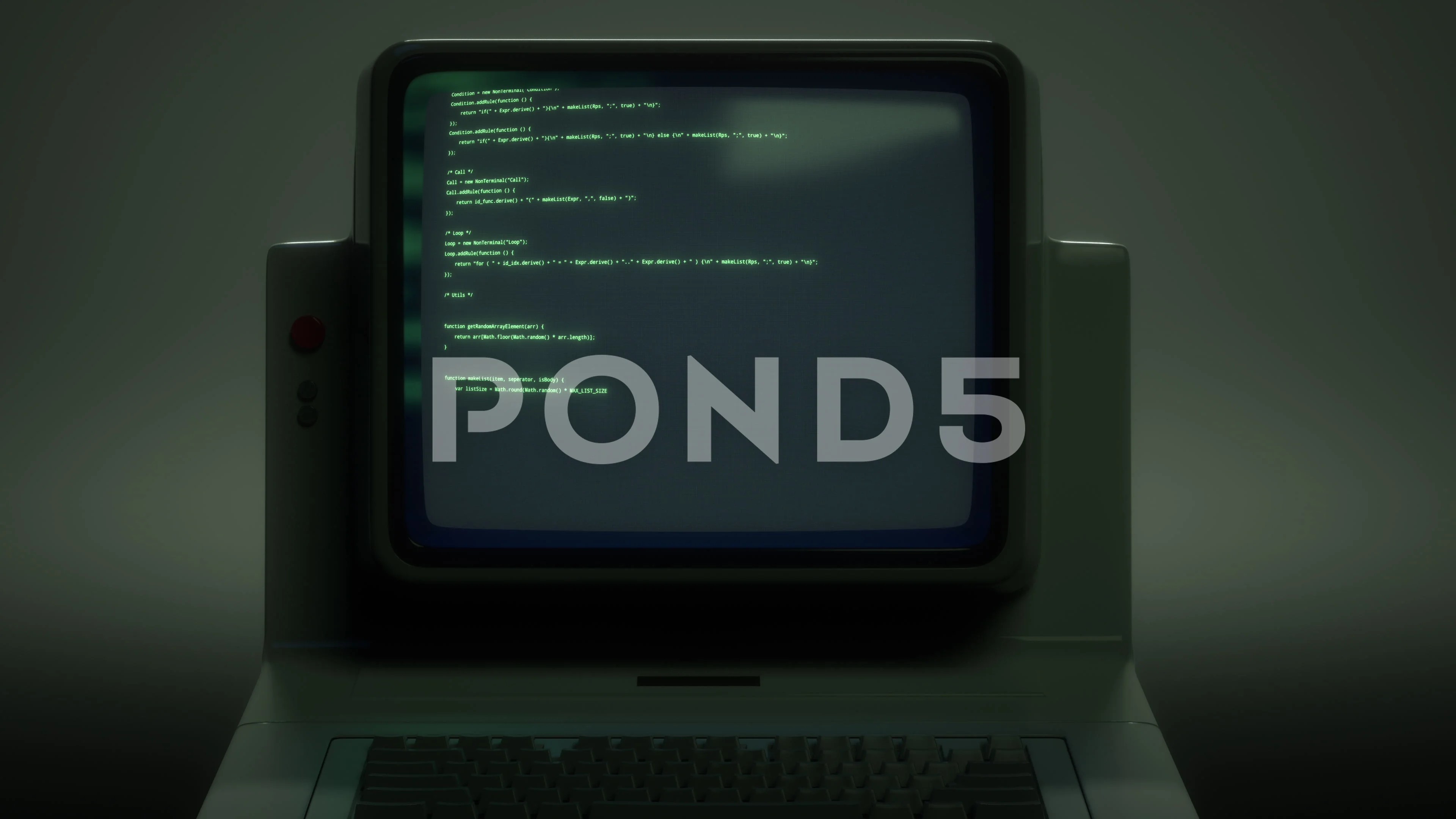 Sci Fi Computer Terminal Screen