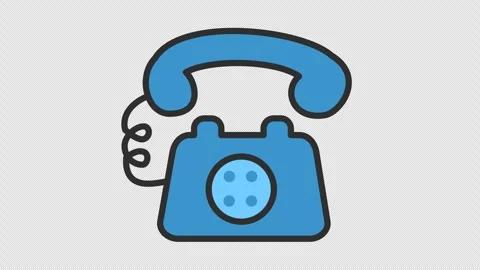 Retro phone call icon in cartoon animati... | Stock Video | Pond5