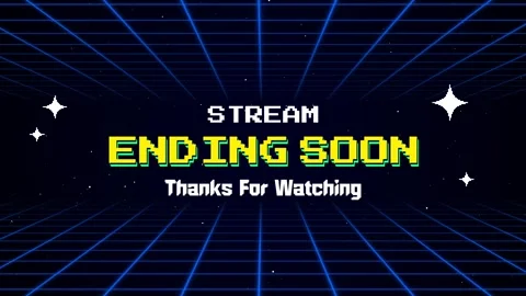 Retro Pixel Art Stream Ending Soon Anima... | Stock Video | Pond5