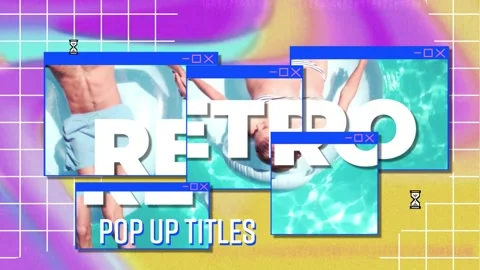 Retro Pop Up Titles ~ After Effects Template #231882282