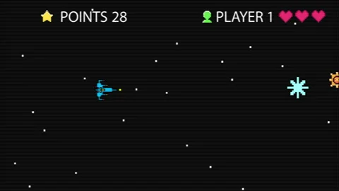 Retro space arcade. Video game animation... | Stock Video | Pond5