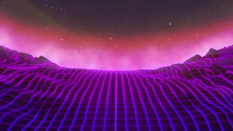 Retro Synth-Style VJ Music Background Lo... | Stock Video | Pond5