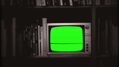 Retro Television Green Screen Static Noi... | Stock Video | Pond5