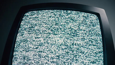 Retro television with static, blinking s... | Stock Video | Pond5