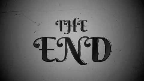 Retro text animation - The End. A re-cre... | Stock Video | Pond5