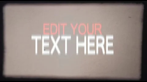 After Effects: Retro Text Projector for AE #47031991