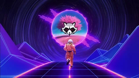 After Effects: Retro Trip (Loop Music Visualizer) #247721389