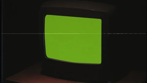 Retro TV Green Screen Statics VHS Textur... | Stock Video | Pond5