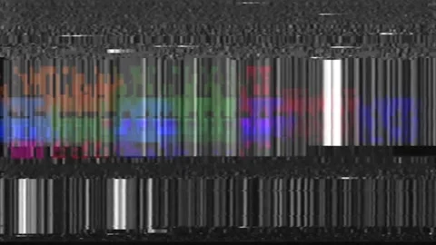 Retro TV VHS Noise RGB Bad signal | Stock Video | Pond5