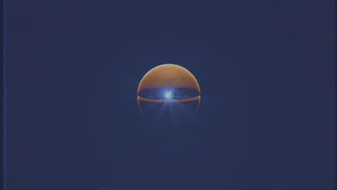 retro VHS TV blue eye with blue light ra... | Stock Video | Pond5