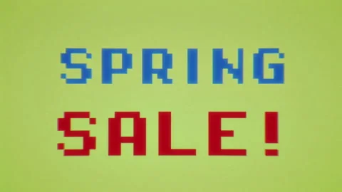 Retro vibin VHS spring sale | Stock Video | Pond5