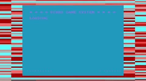Retro Video Game Loading screen Commodor... | Stock Video | Pond5