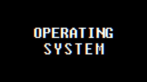 retro videogame OPERATING SYSTEM word te... | Stock Video | Pond5