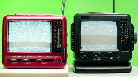 Retro Vintage TV, old televisions on chr... | Stock Video | Pond5