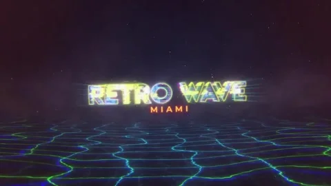Retro Wave Intro 10 ~ After Effects Project #247777787