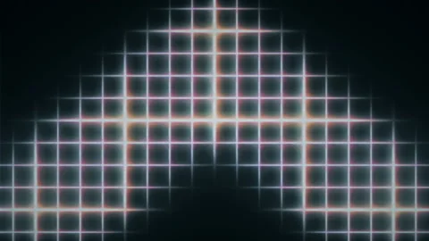Retro Wave Shiny Grid VJ Loop | Stock Video | Pond5