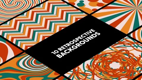 Retrospectıve Backgrounds ~ After Effects #252936041