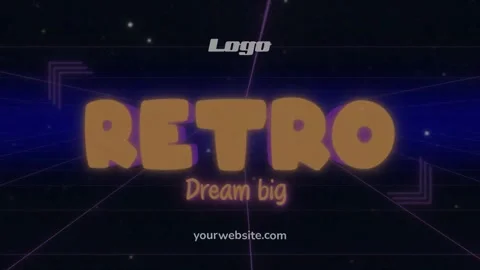 After Effects: Retrowave Logo for After Effects #279212956