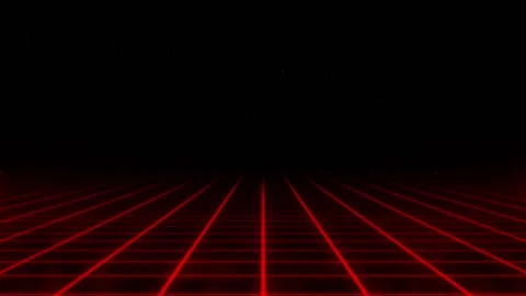 Retrowave, synthwave looped animation of... | Stock Video | Pond5