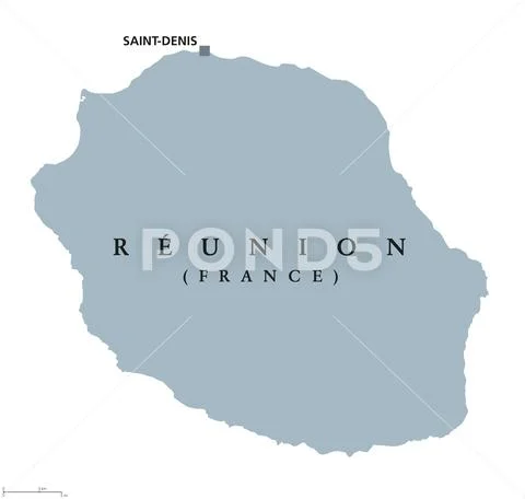 Reunion political map: Graphic #77801065