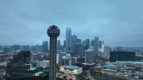 Reunion Tower in Dallas, Texas with the ... | Stock Video | Pond5